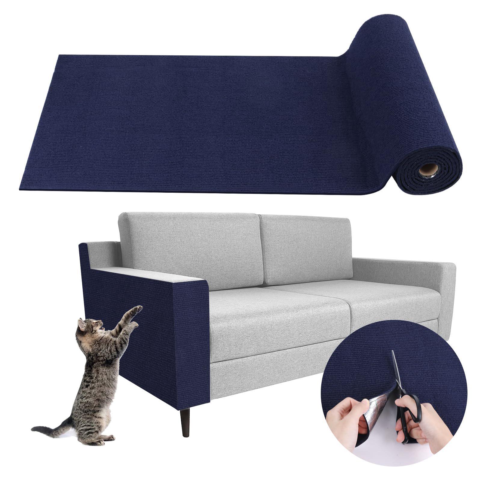 Tapis Griffoir Chat Adhésif, Grattoir Mural pour Canapé, Protection ...
