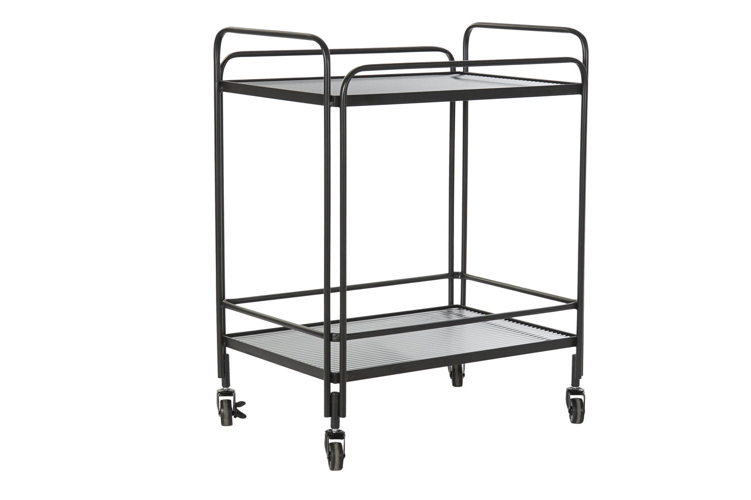 Serveuse Métal Verre 60,5x40,5x75,5 Noir | Leroy Merlin