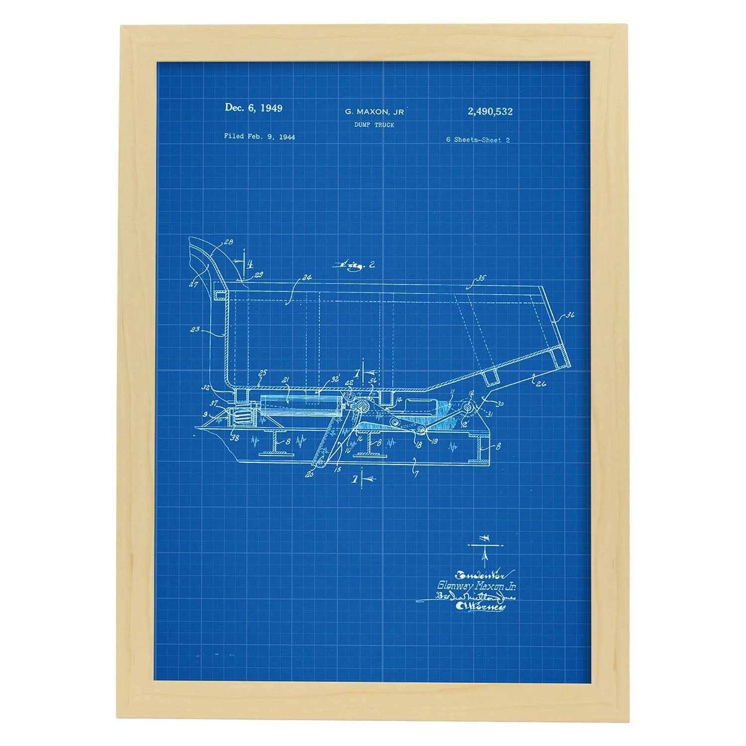 Patent De Camion À Ordures 3-ligne Avec Ancienne Conception De Brevet ...