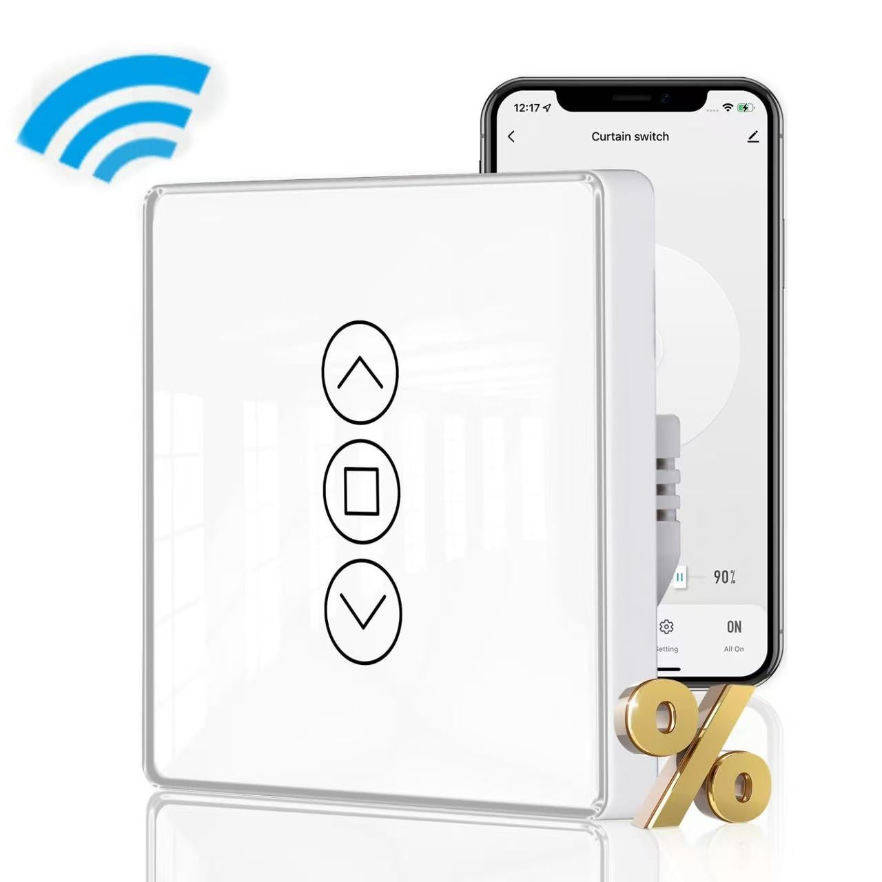 Interruttore per tende curve BEAFACE 2.5D, controller intelligente WiFi ...