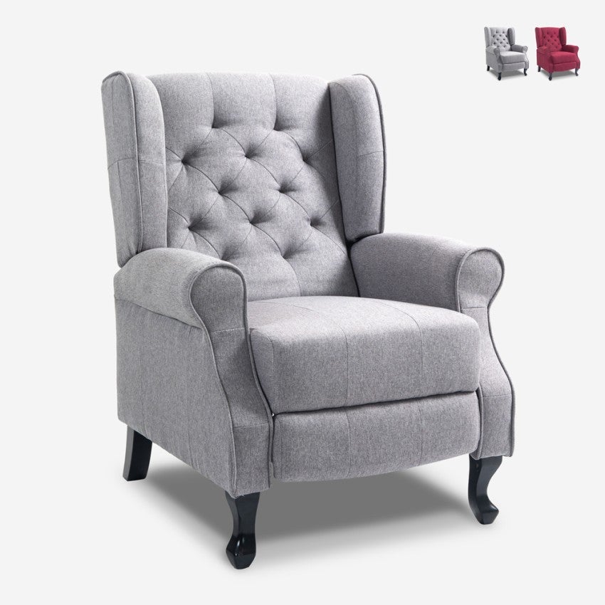 Fauteuil relax bergère inclinable moderne en tissu Ethron Class | Leroy ...