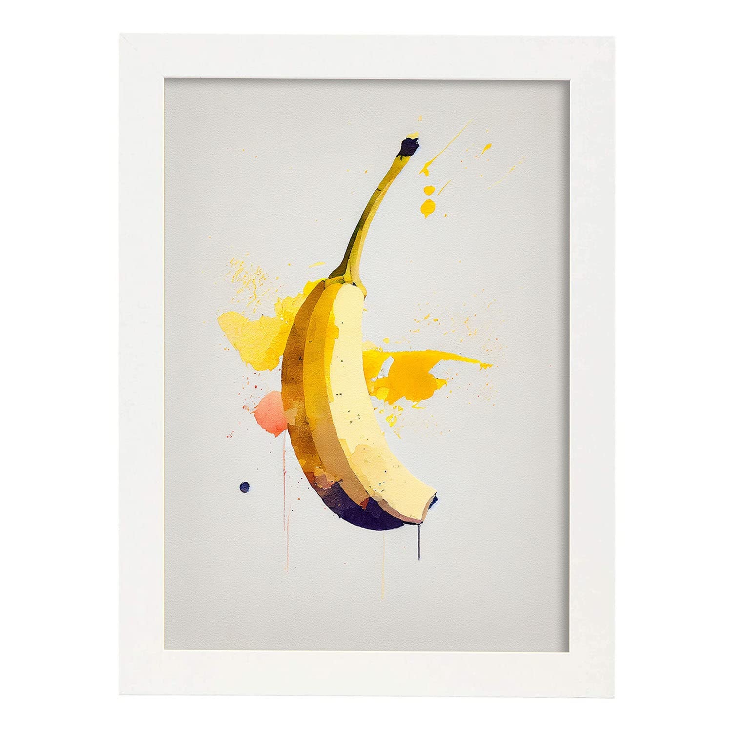 Nacnic Banane Split Affiche Dans Le Style Aquarelle Fruits Illustration ...