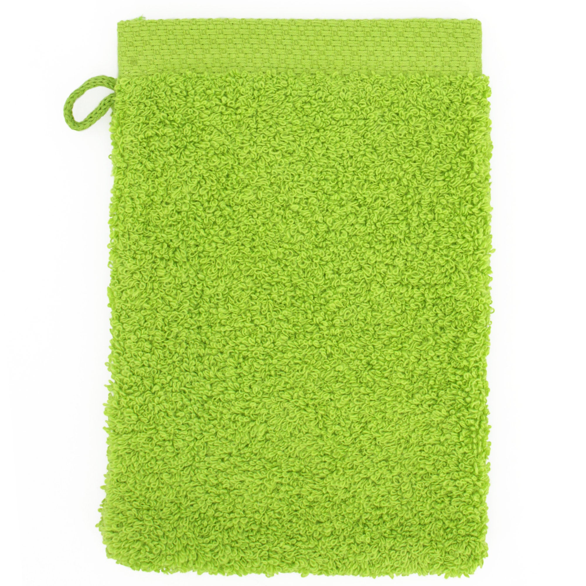Gant de toilette 16x21 cm PURE Pistache 550 g/m2 | Leroy Merlin