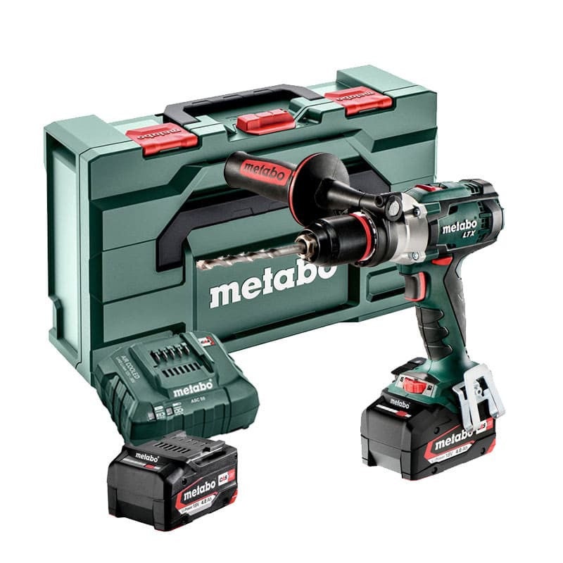 Metabo - Taladro de percusión con batería Li-Ion 18V 2x4Ah - SB 18 LTX ...