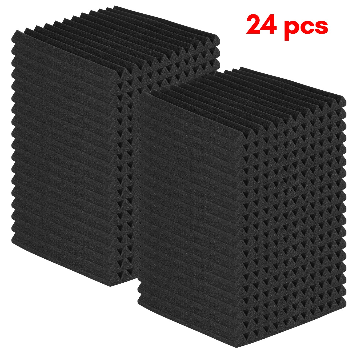 24Pcs Mousse d'Isolation Acoustique 30x30x2,5cm insonorisation ...
