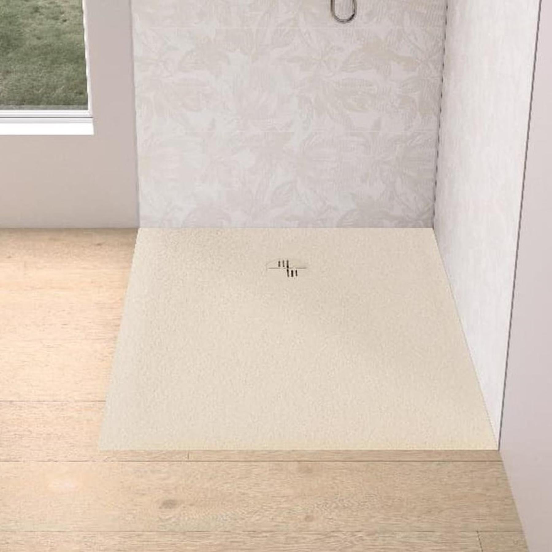 Receveur de douche Kinedo Kinemoon Evo 100x80 sable texture pierre ...