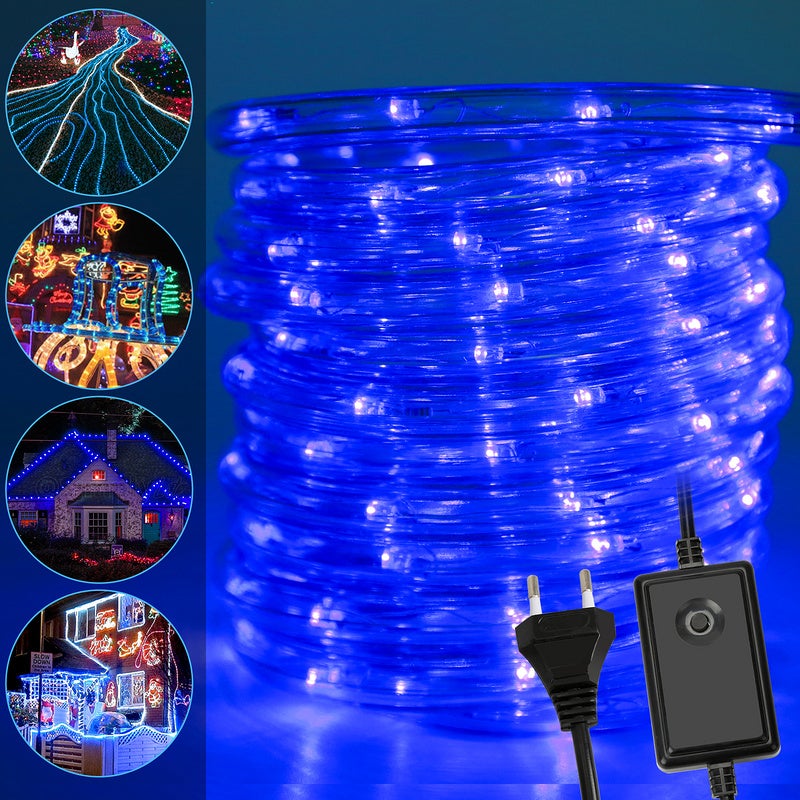 Tubo de luz LED LED LED de 30 m tubo de Navidad azul claro | Leroy Merlin