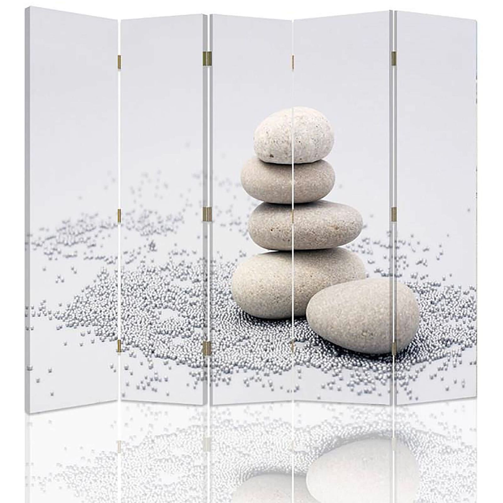 Paravent Kamyki 7 Design Zen et Élégant 5 Volets - 180 x 150 cm - 2 ...