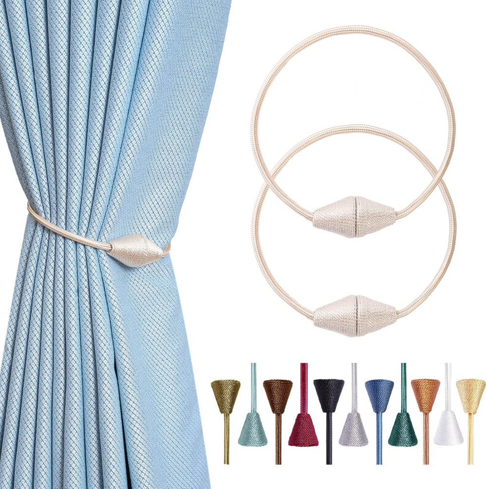 Lot de 2 attaches magnétiques pour rideaux de style européen, pratiques ...