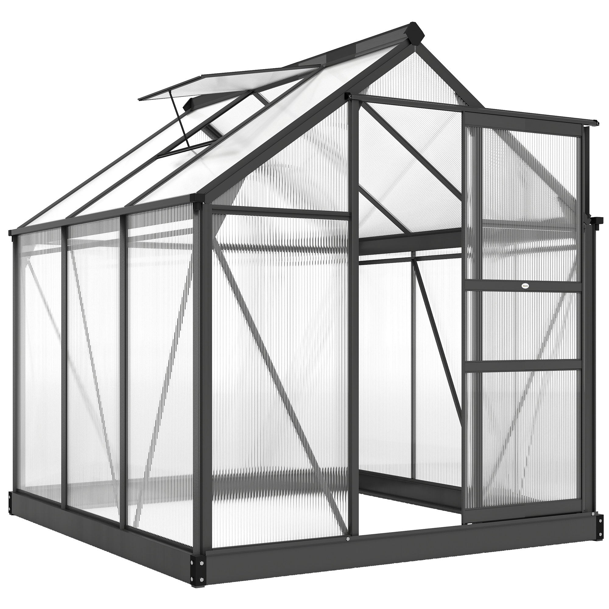 Serre en polycarbonate 1,8x1,8m grande accessible pied porte ...