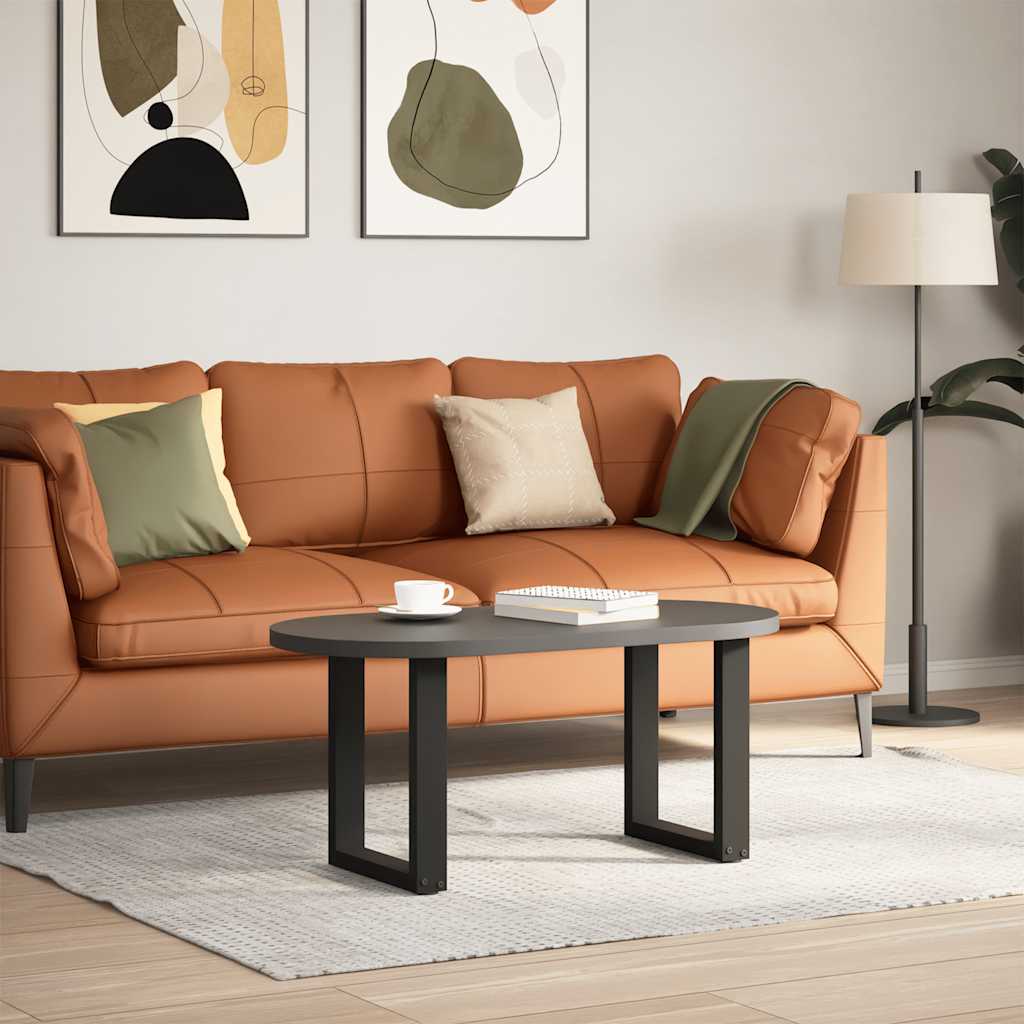 Pieds de table basse forme de U 2 pcs | Pied de meuble noir 28x(42-43 ...