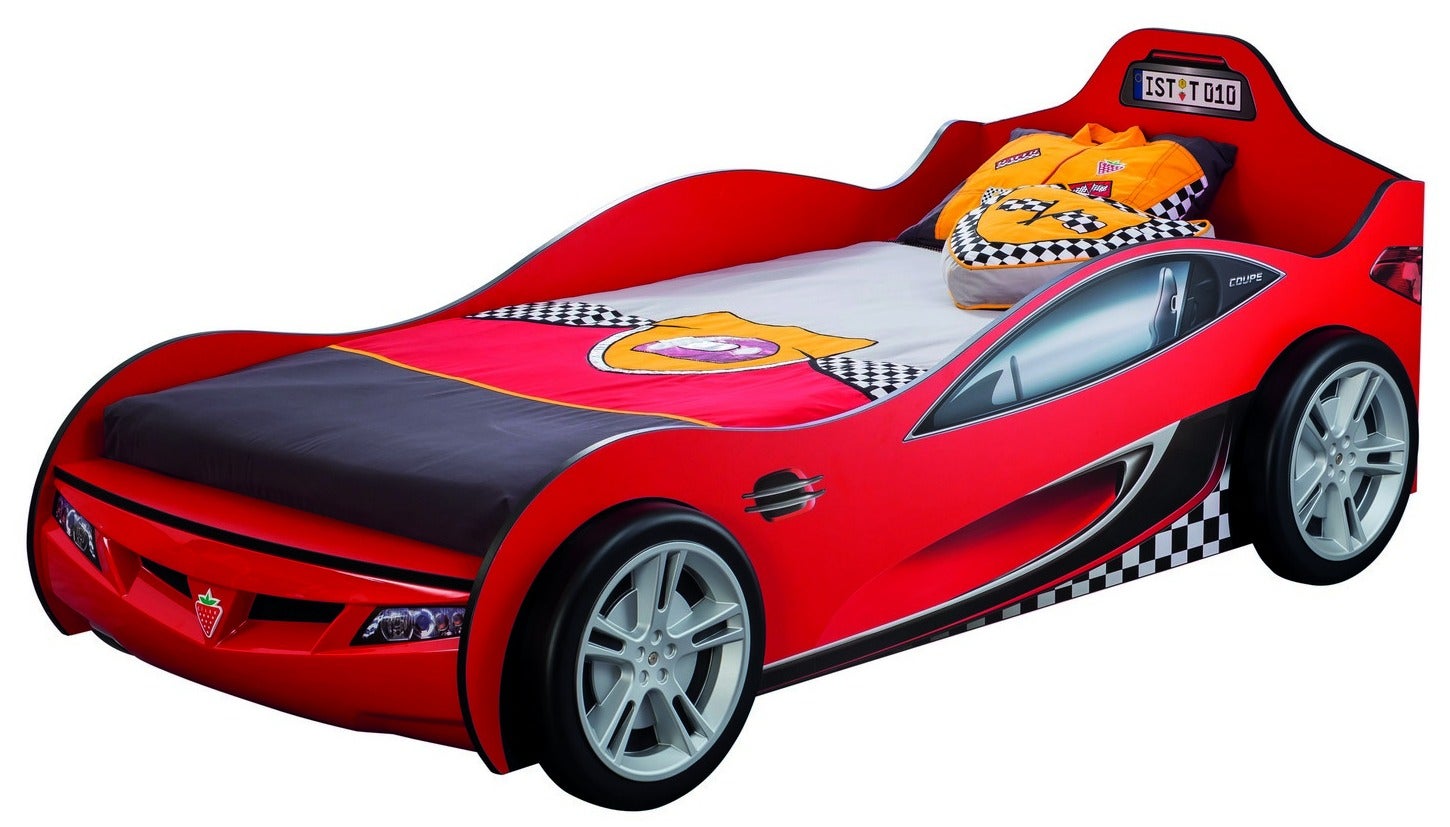 Lit enfant voiture de course rouge Bolide 90x190 | Leroy Merlin