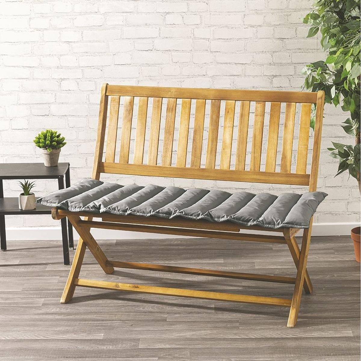 Cojín de exterior acolchado e impermeable 45x120cm Tayrok | Leroy Merlin