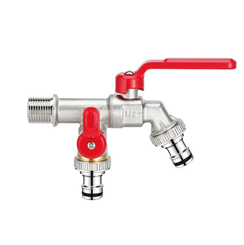 Rubinetto acqua antigelo - Rubinetto da esterno con doppia uscita ...
