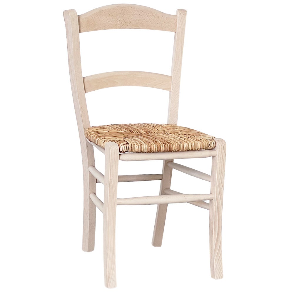 Silla de comedor marroquí con asiento de paja de arroz crudo para ...