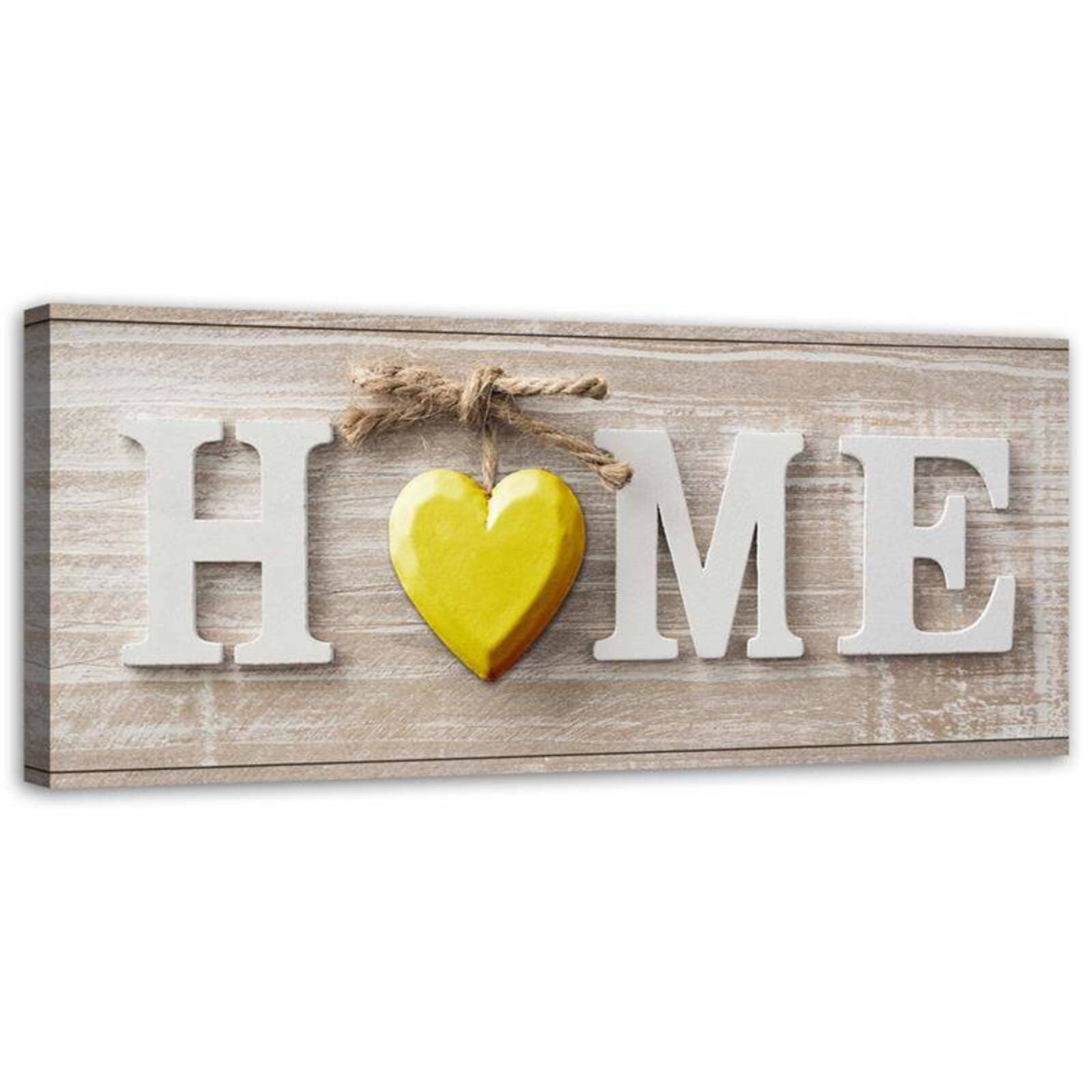 Tableau coeur rustique d'accueil d'inscription sur une ficelle - 70 x ...