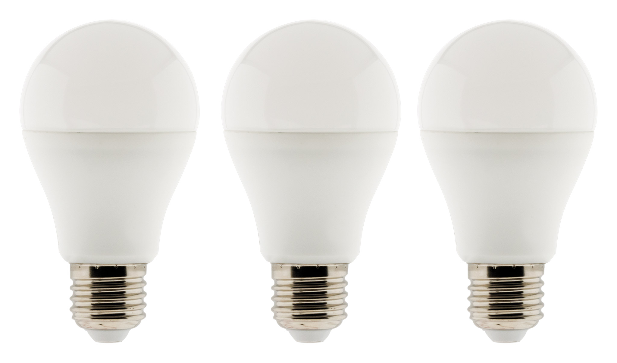 Lot de 3 ampoules LED E27 6W - Blanc chaud - 470lm 2700K - Zenitech | Leroy Merlin