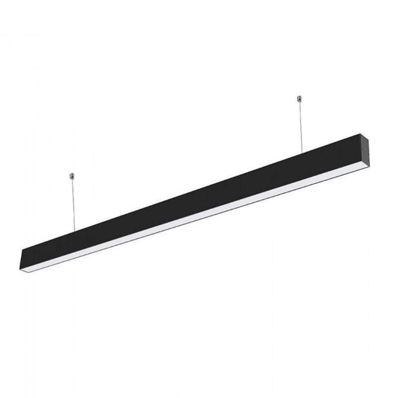 Lámpara LED Lineal Colgante 120cm 40W Interconectable - Negro - SILUMEN ...