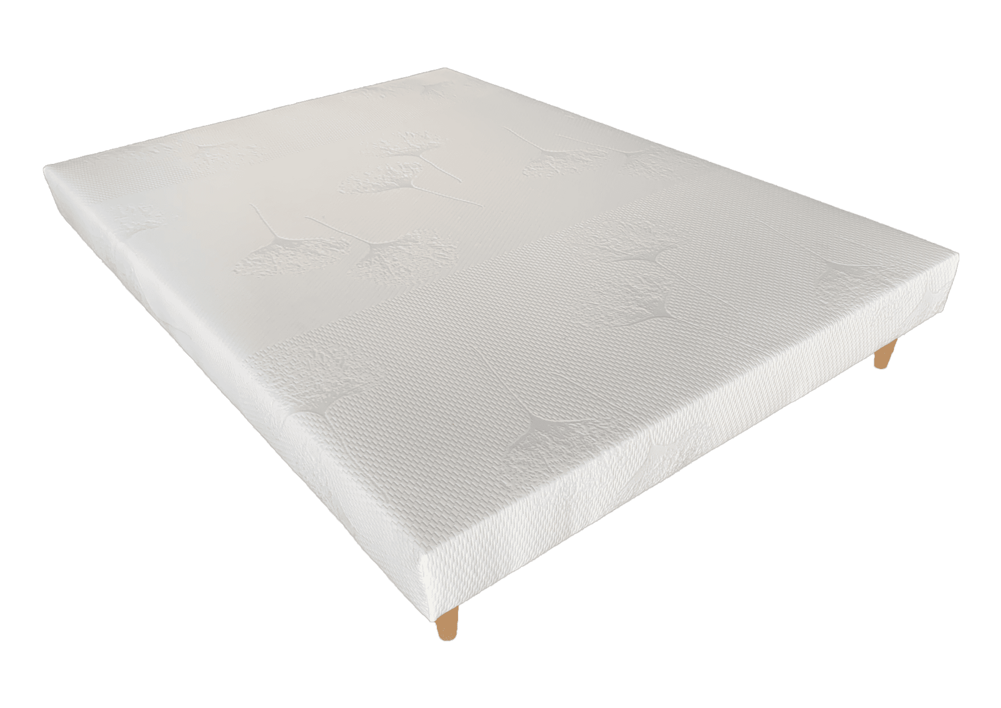 Sommier tapissier à lattes avec pieds 14 cm Classic, CAMIF-140 x 190 cm ...