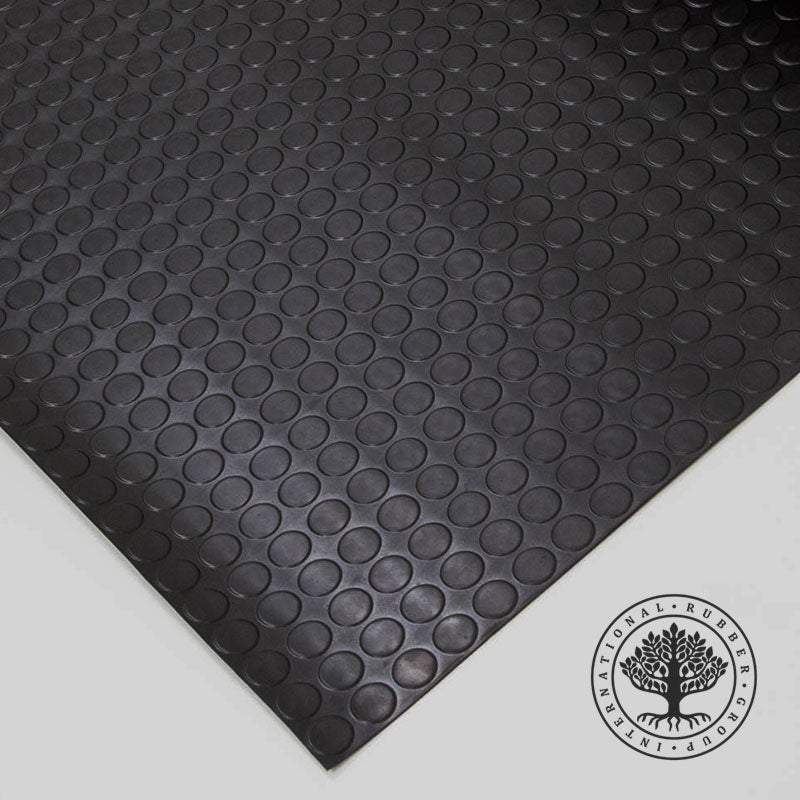 Pavimento goma círculos negro ECO - Rollo 5 m x 1.50 m x 3 mm | Leroy ...