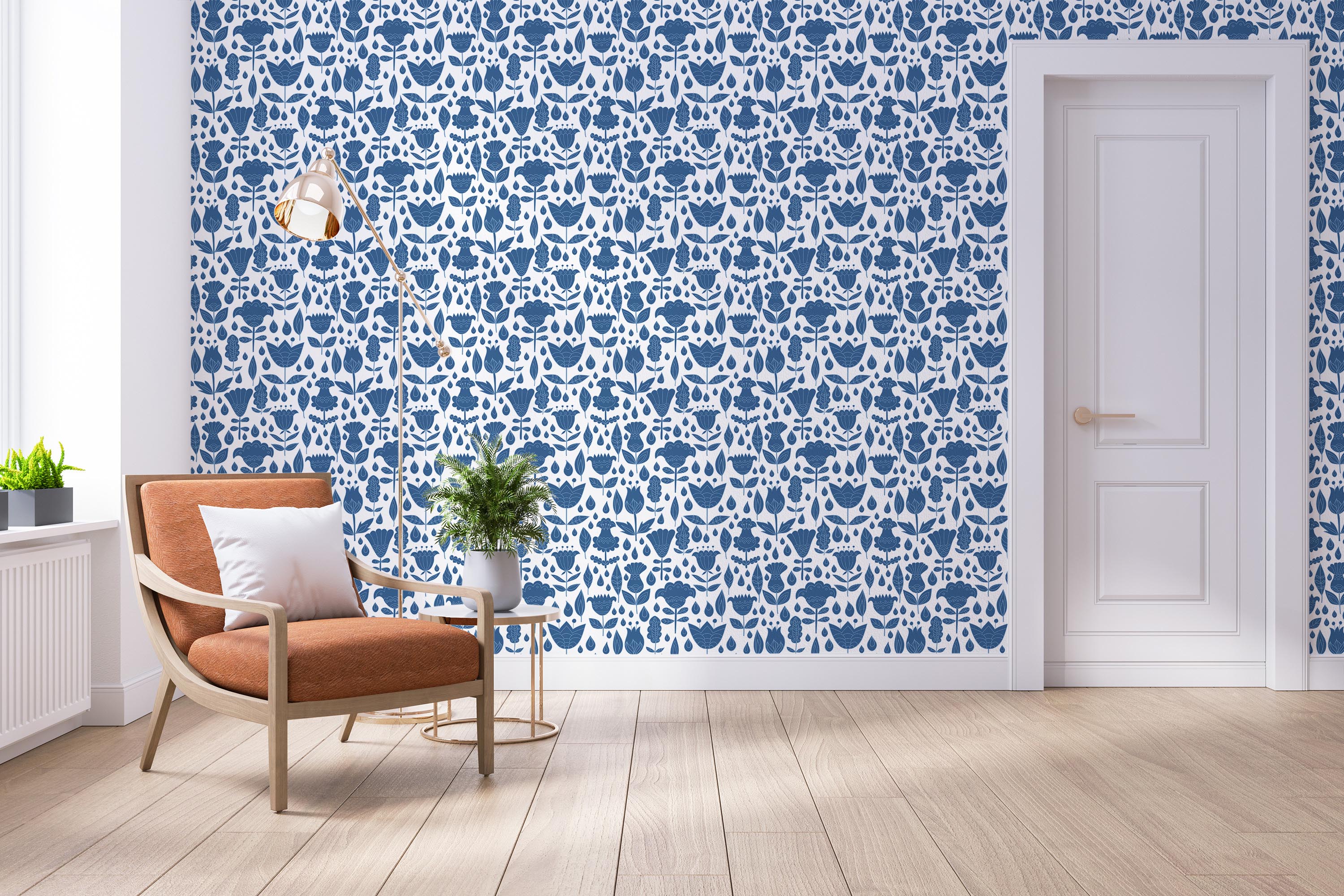 Modern Bohemian Blossoms Wallpaper | Leroy Merlin
