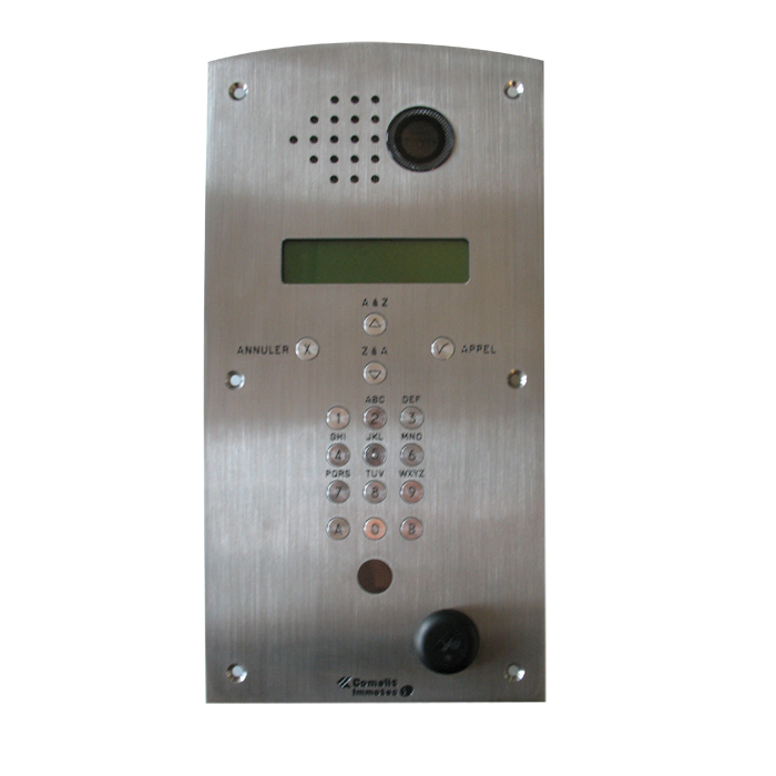 Platine Vidéo digitale inox à défilement - COMELIT - PIC4 | Bricoman