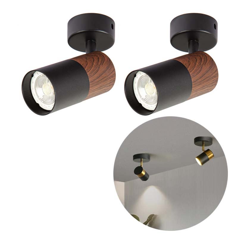 2PCS Spots LED Orientables Design Moderne, Plafonnier GU10 Changeable ...