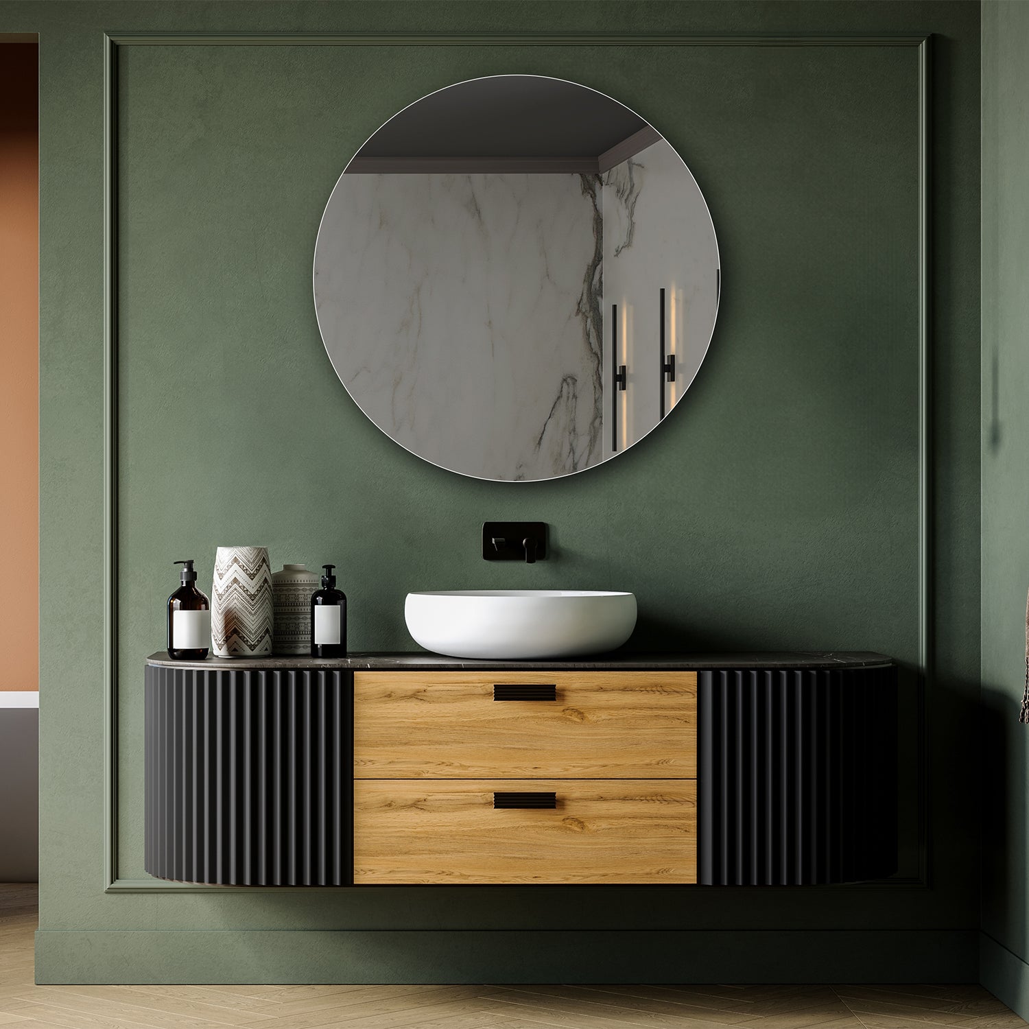 Espejo redondos de pared L203 (110x110cm) | Leroy Merlin