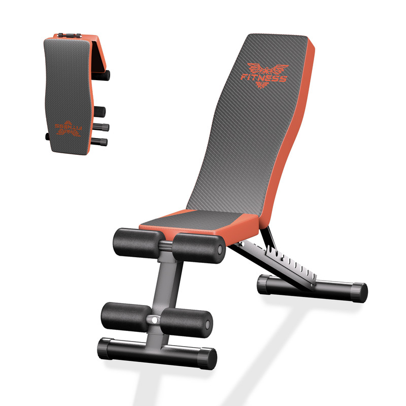 Banco de pesas plegable, banco de gimnasio con inclinación ajustable ...