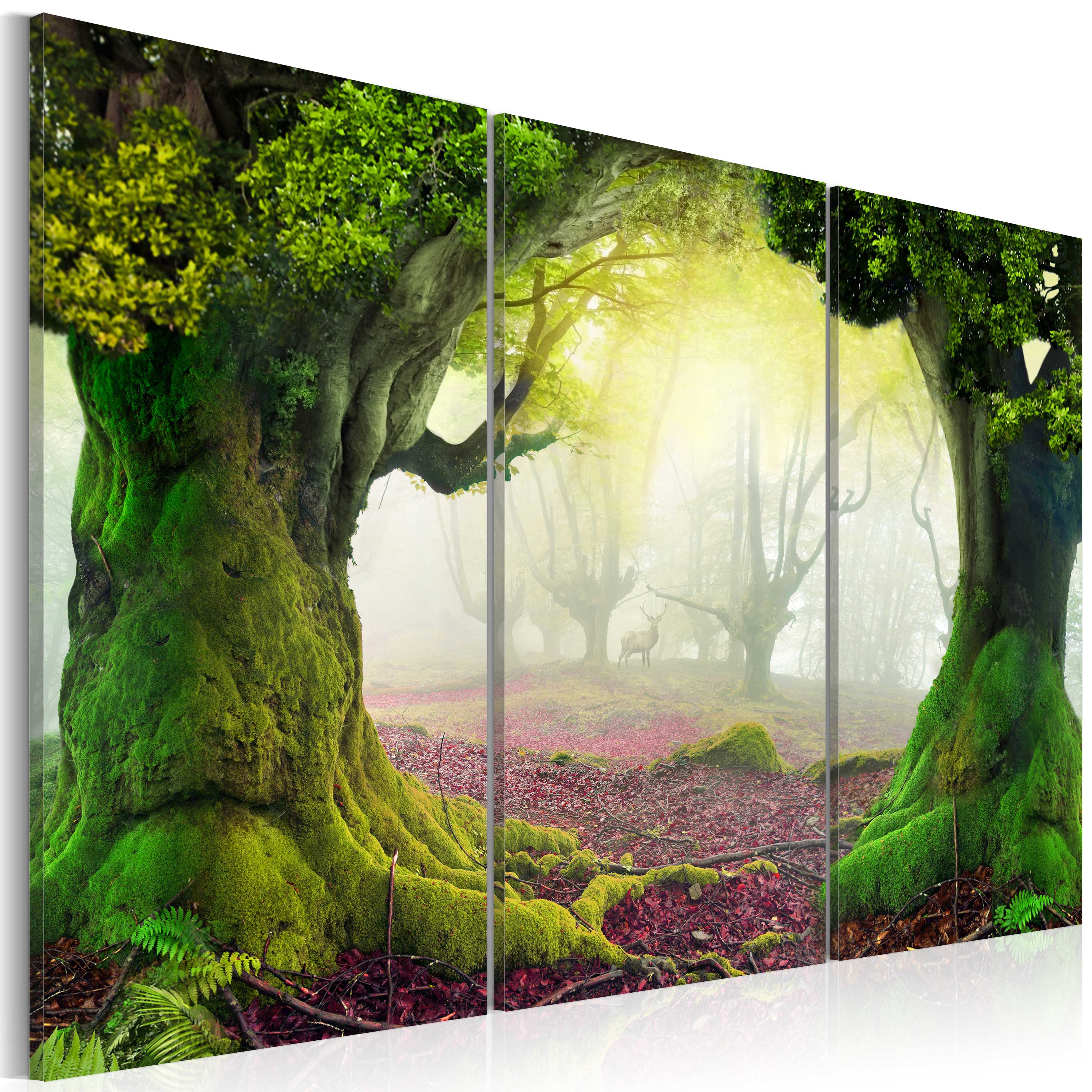 Tableau - Mysterious forest - triptych [60x40] | Leroy Merlin