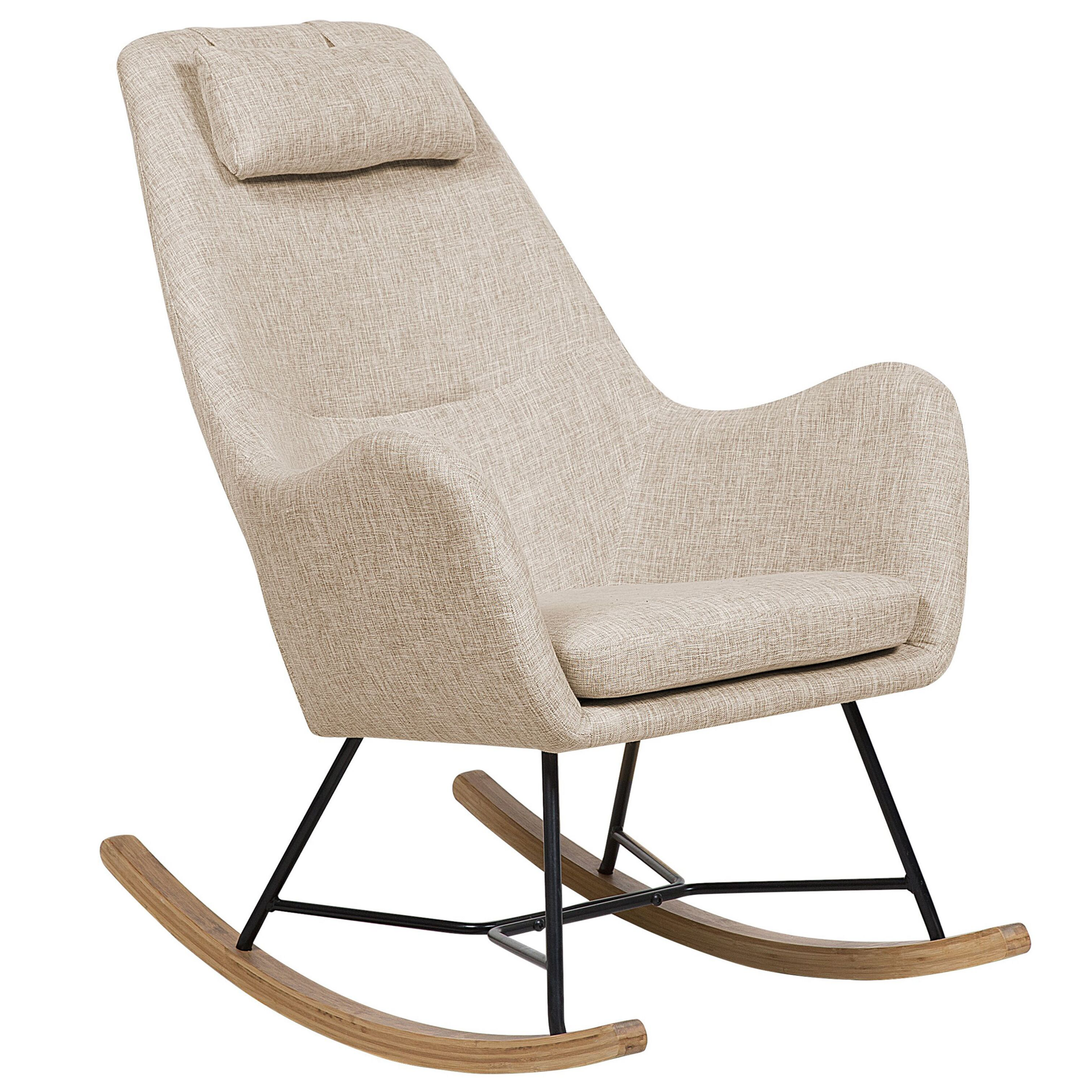 Poltrona a dondolo Beige chiaro ARRIE | Leroy Merlin
