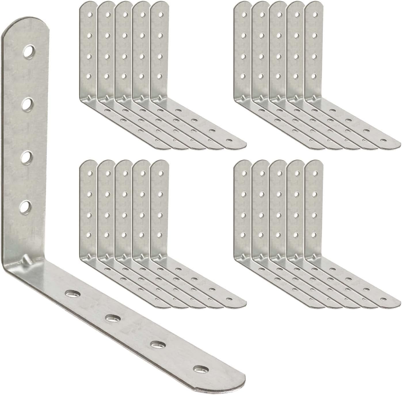 20 x Équerre de Fixation (150x 150 x 19) Support d'angle Droit en forme ...