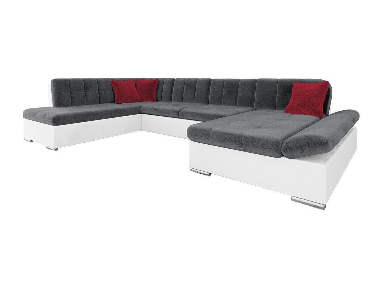 Canapé d'angle Comfivo 150, Gris, Fonction de couchage, Boîte de ...