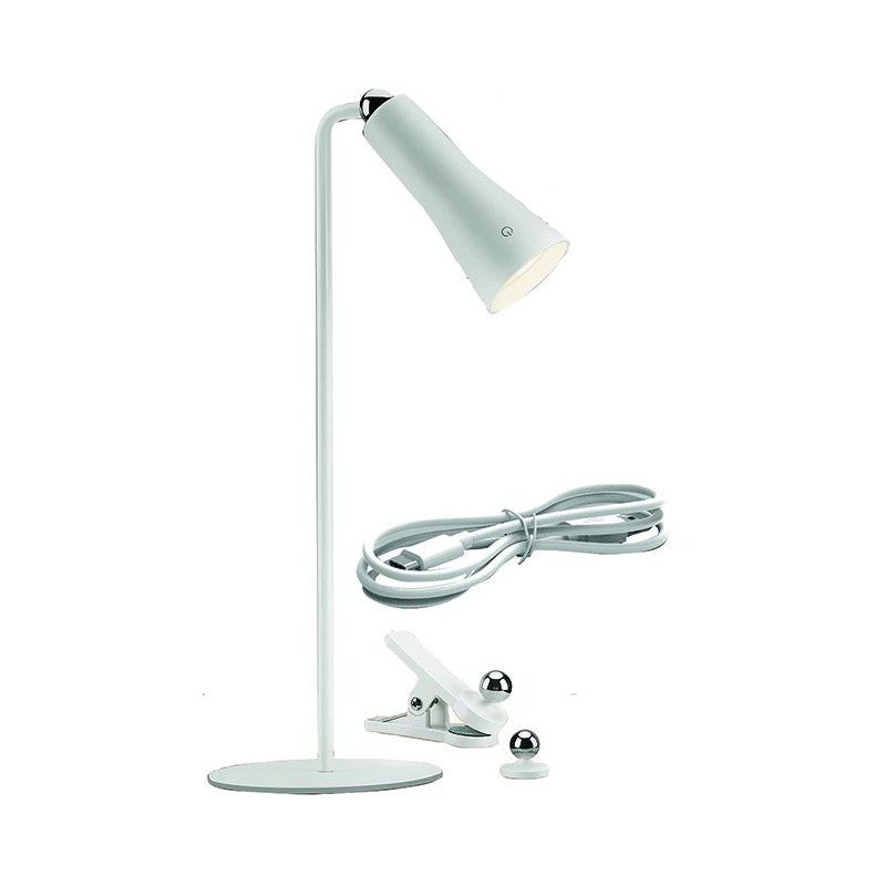 Lampada da tavolo Vigor led, sophia 4in1 130 lm, bianca | Leroy Merlin