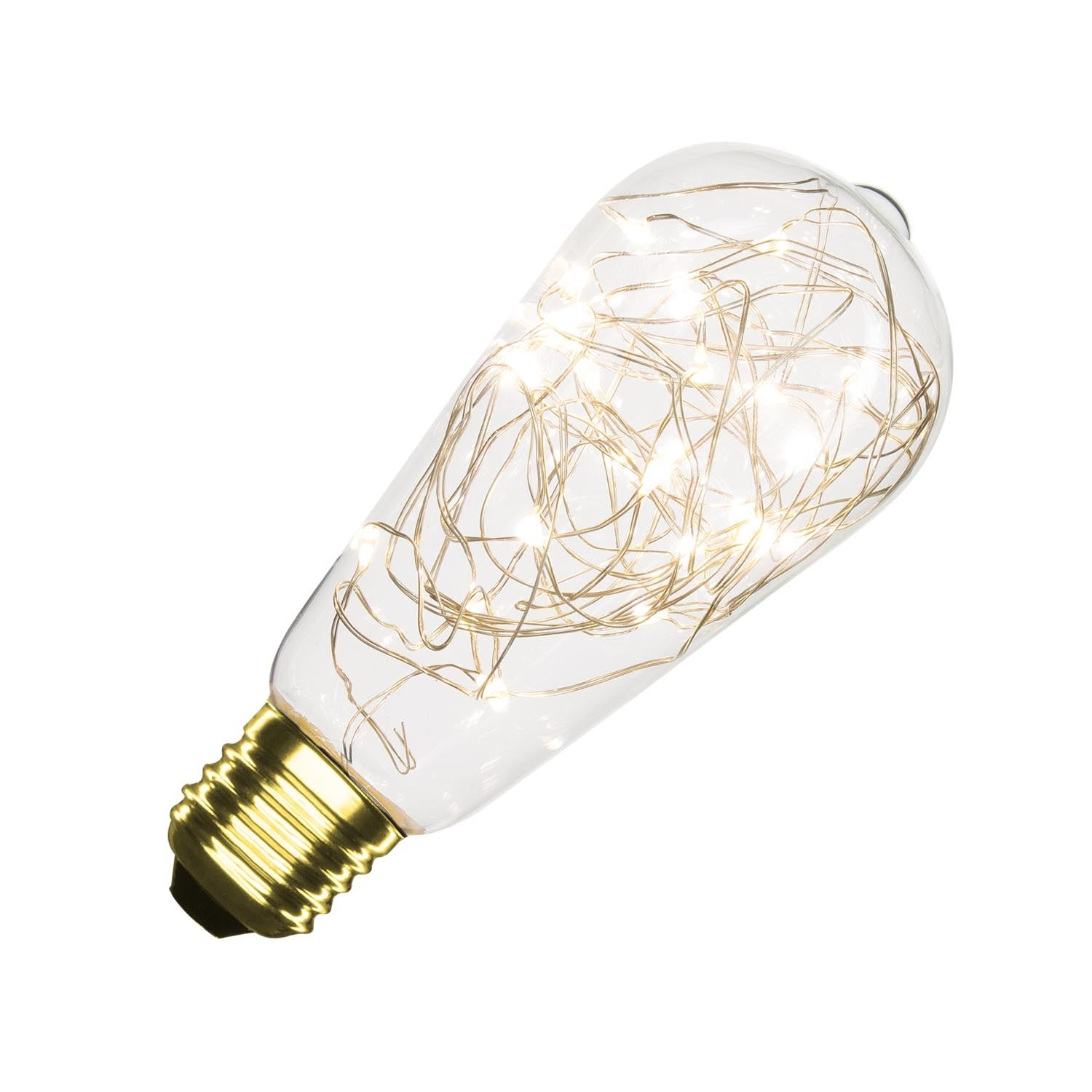 Ampoule LED Filament E27 1.5W 80 lm ST64 No Flicker 2500K Super chaud ...