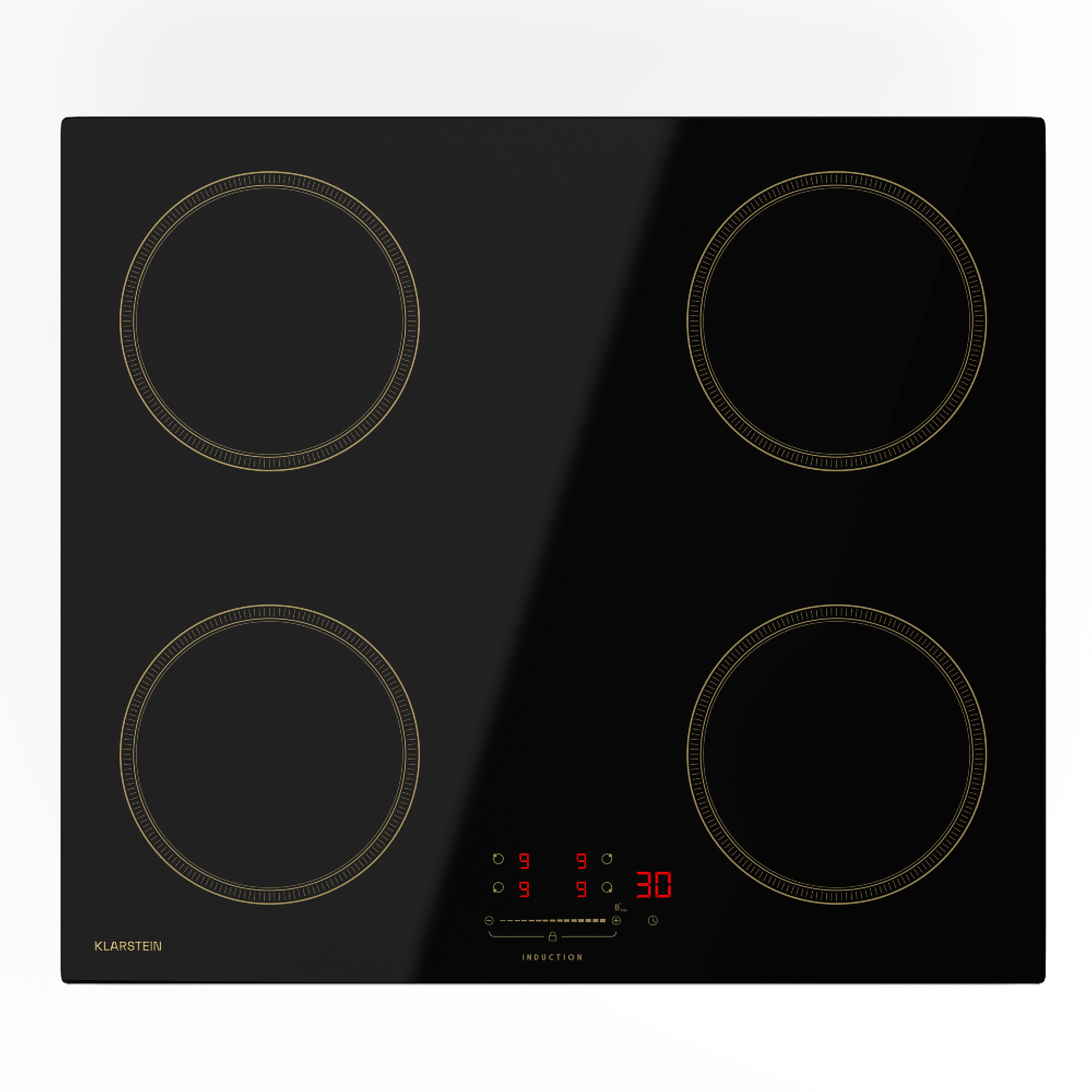 Klarstein Victoria Placa inducción 60cm 4 fuegos control deslizante ...