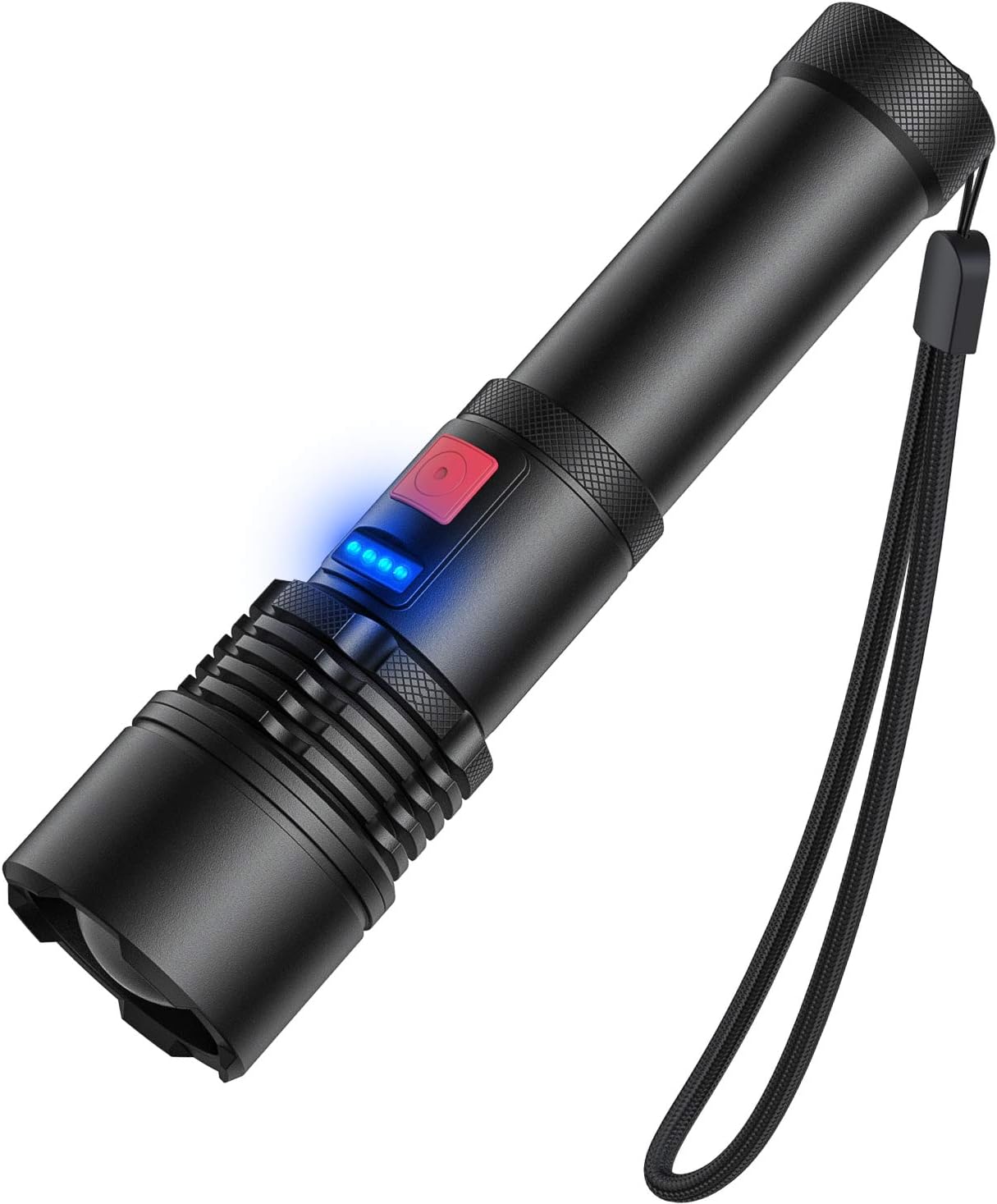 Lampe torche LED rechargeable Elekin avec zoom, étanche et idéale pour ...