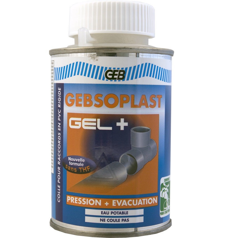 Colle PVC GEBSOPLAST GEL+ boite 250ml | Leroy Merlin