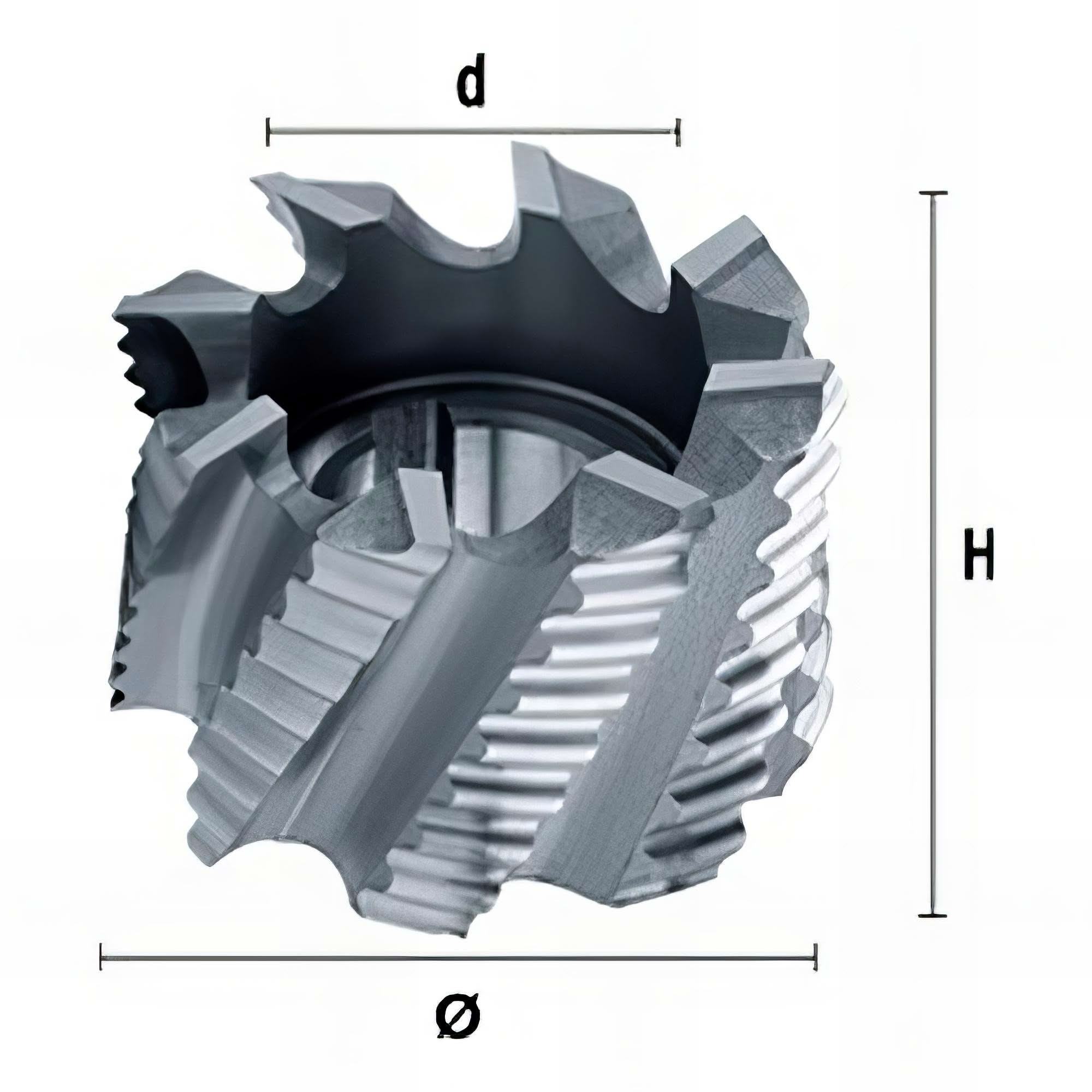 Fraise métal avec trou HSSE DIN1880NR D. 50 x H. 36 x di. 22 mm | Leroy ...