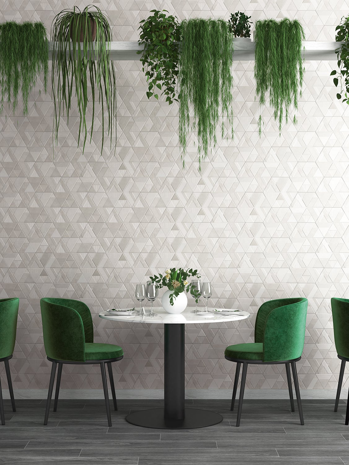 PALERMO BLANCO (GPR) 25,8x29 Carreau de grès cérame hexagonal décoré en ...