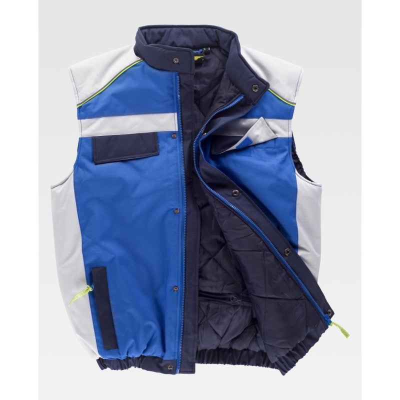 Chaleco acolchado con vivos de alta visibilidad WORKTEAM Future WF5853 | Leroy Merlin