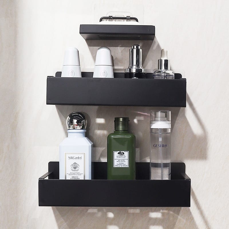 Étagère Douche Sans Percage - 3 Pièces Etagere Douche - avec Porte Savon Douche - Porte ...
