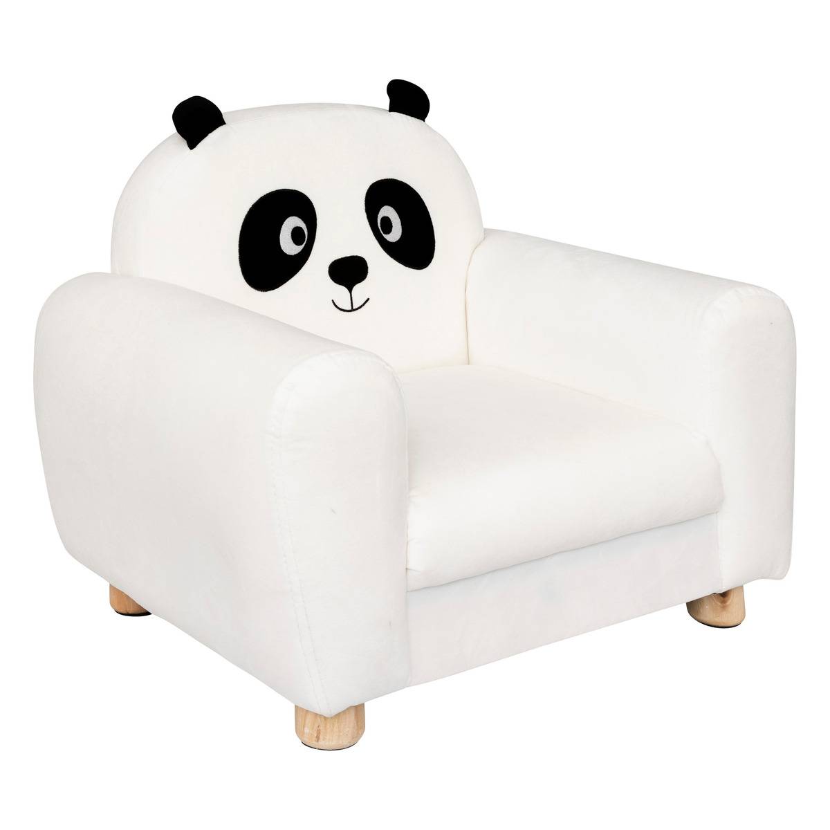 Fauteuil enfant panda "Balo" noir & blanc - Atmosphera créateur d ...