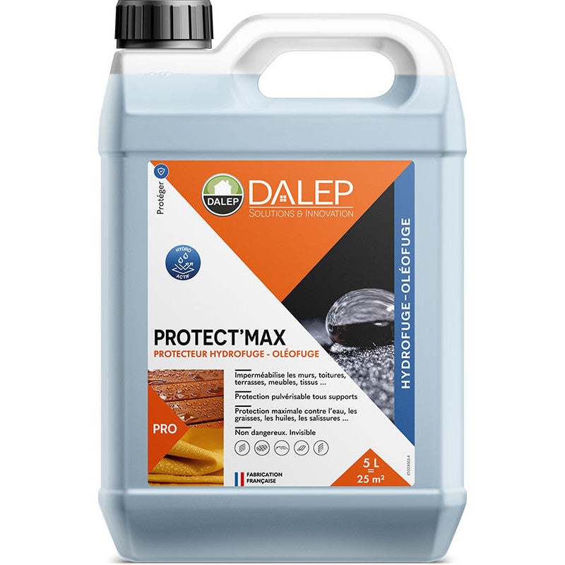 Hydrofuge Oléofuge PROTECT MAX 5l DALEP 223005 | Leroy Merlin