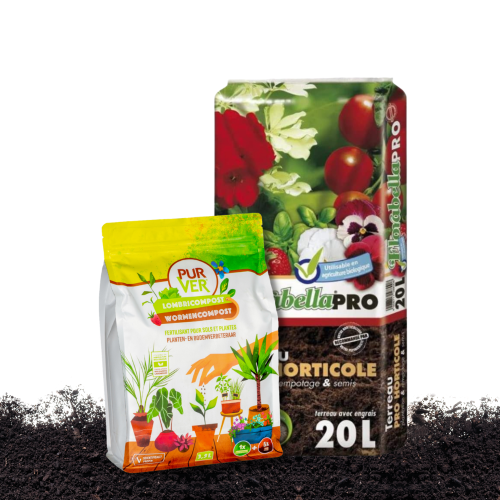 Kit Plantation avec terreau horticole 20L Florabella | Pur Ver ...