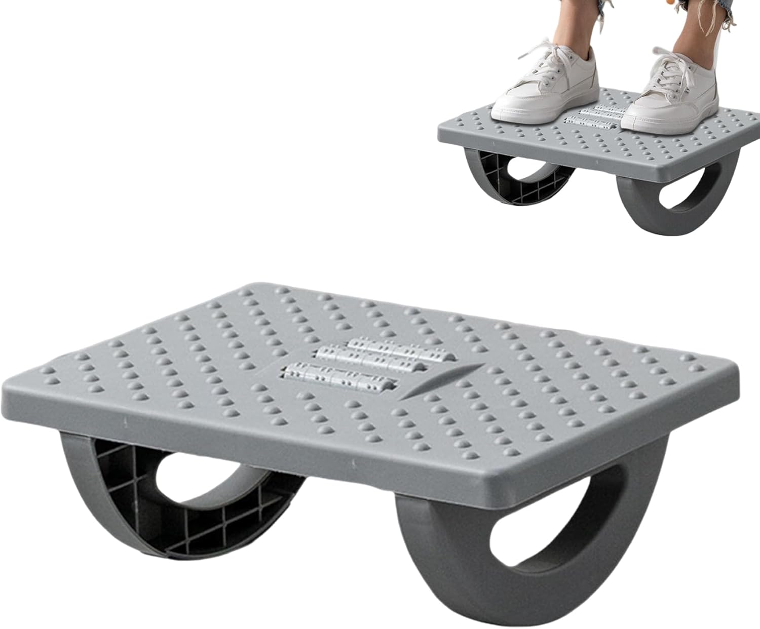 Repose-Pieds Ergonomique Hauteur Ajustable Rouleaux de Massage Soulage ...