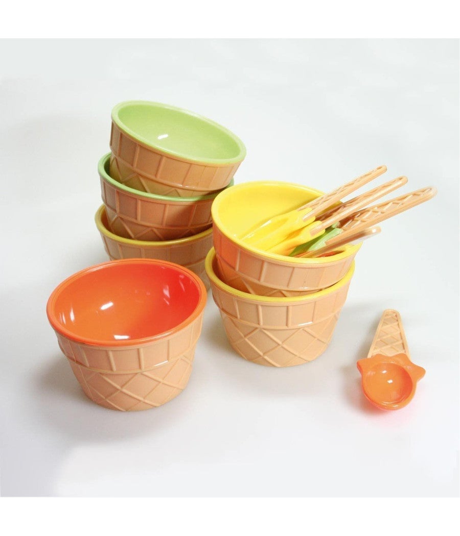 Trade Shop - Coppa Coppetta Per Gelato Gelati Con Cucchiaino Bar ...