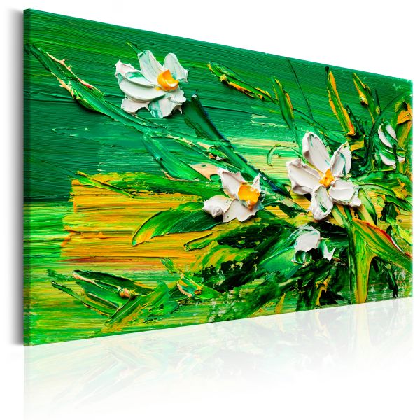 Tableau Fleurs Impressionist Style: Flowers 120x80 cm | Leroy Merlin
