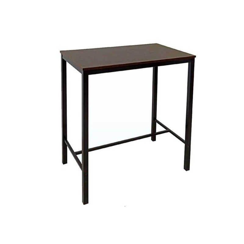Mesa alta rectangular Troya color Wengue Hobeto 167387 | Leroy Merlin