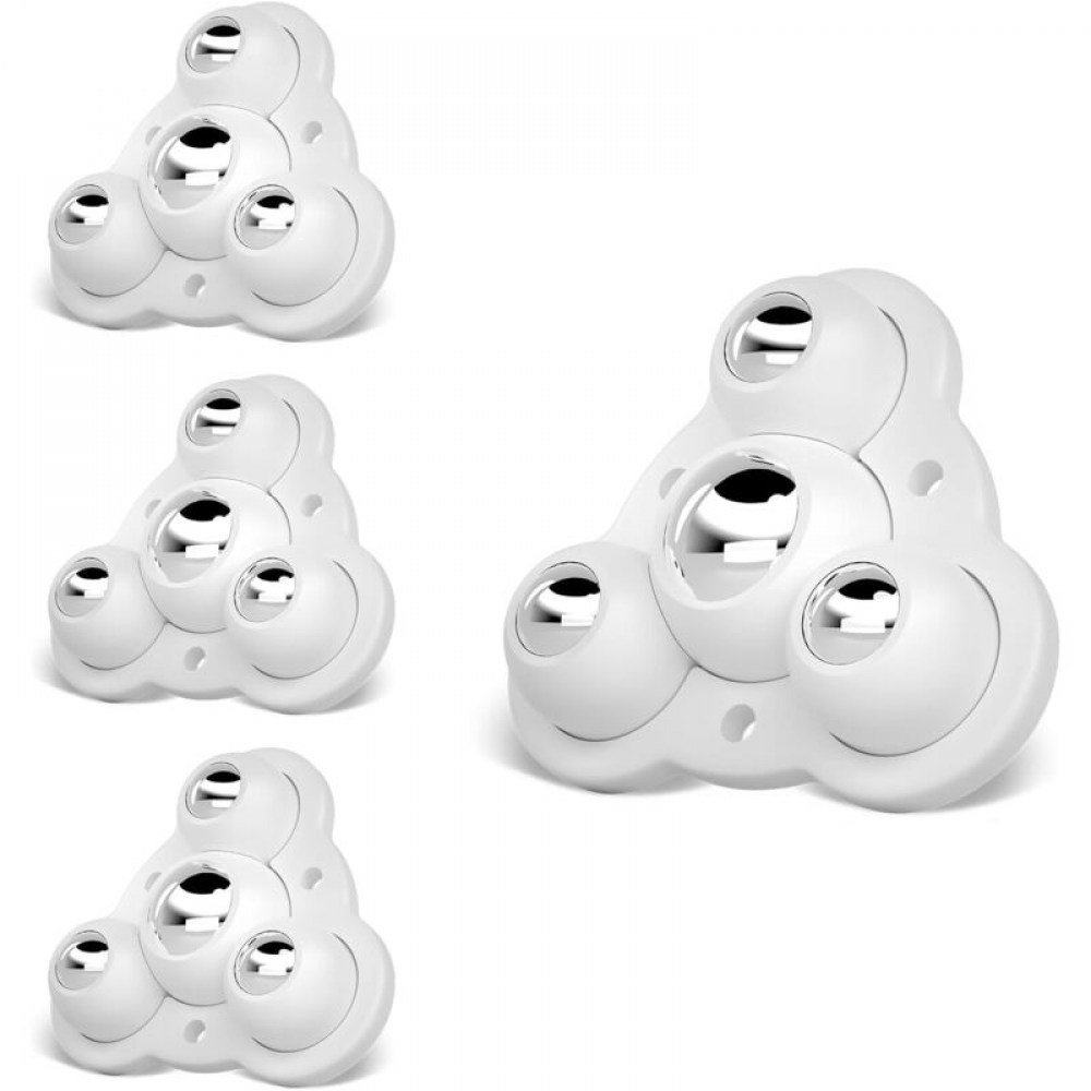 4 mini ruedas para muebles, ruedas universales de acero con giro de 360 ...